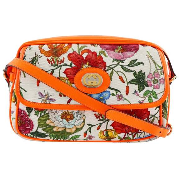 Gucci | Bags | Gucci Orange Leather Shoulder Bag | Poshmark